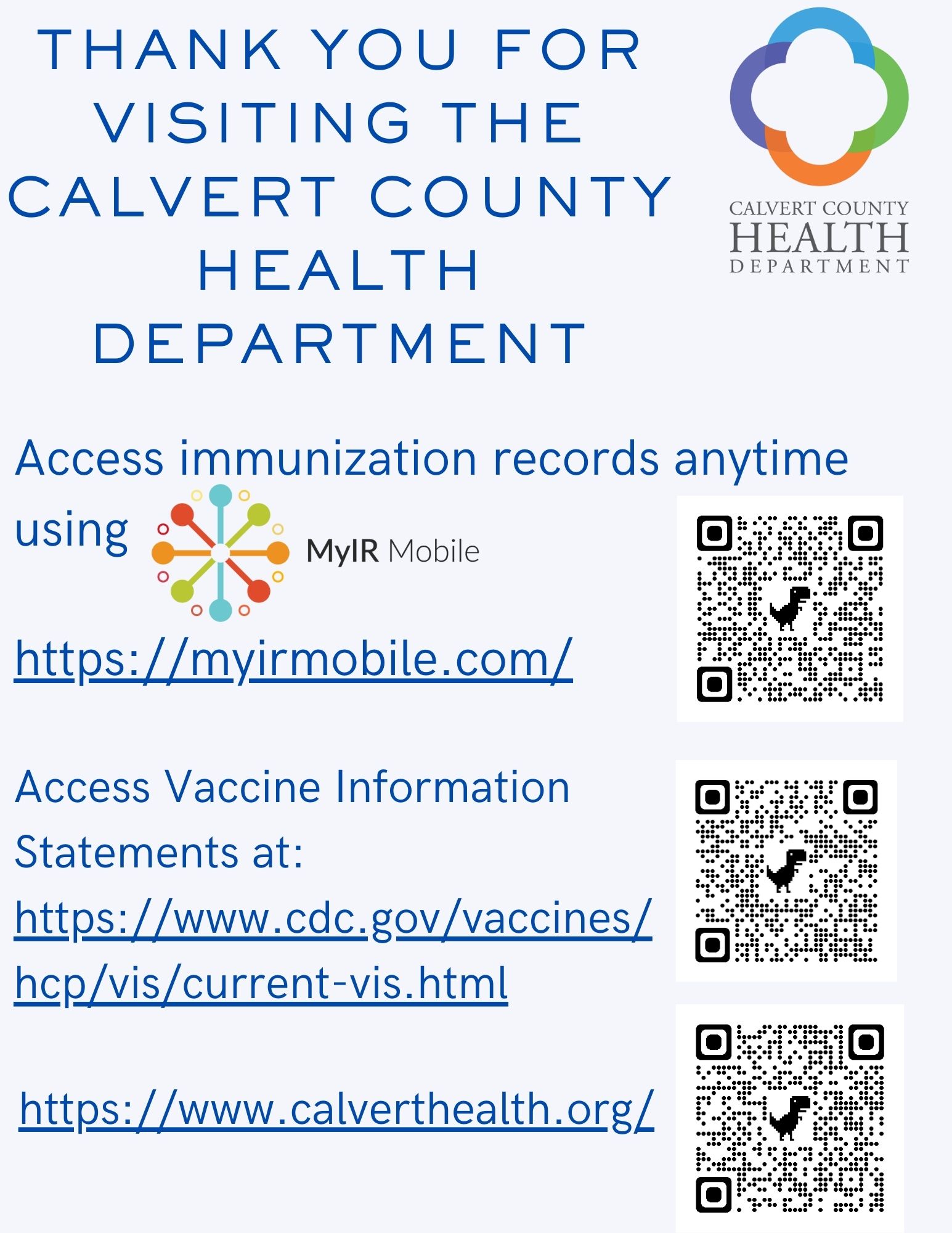 Vaccinations / Immunization | Calvert County Health Department